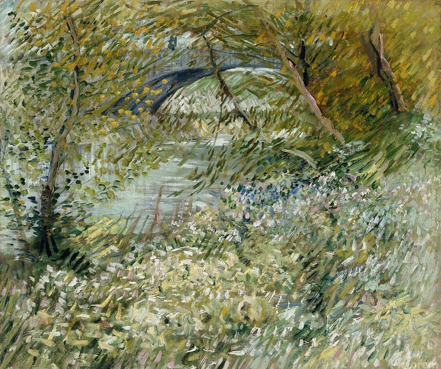 River Bank in Springtime [1887] by Vincent van Gogh [1853–1890] by ...